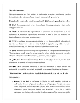 QSAR quantitative structure activity relationship | PDF