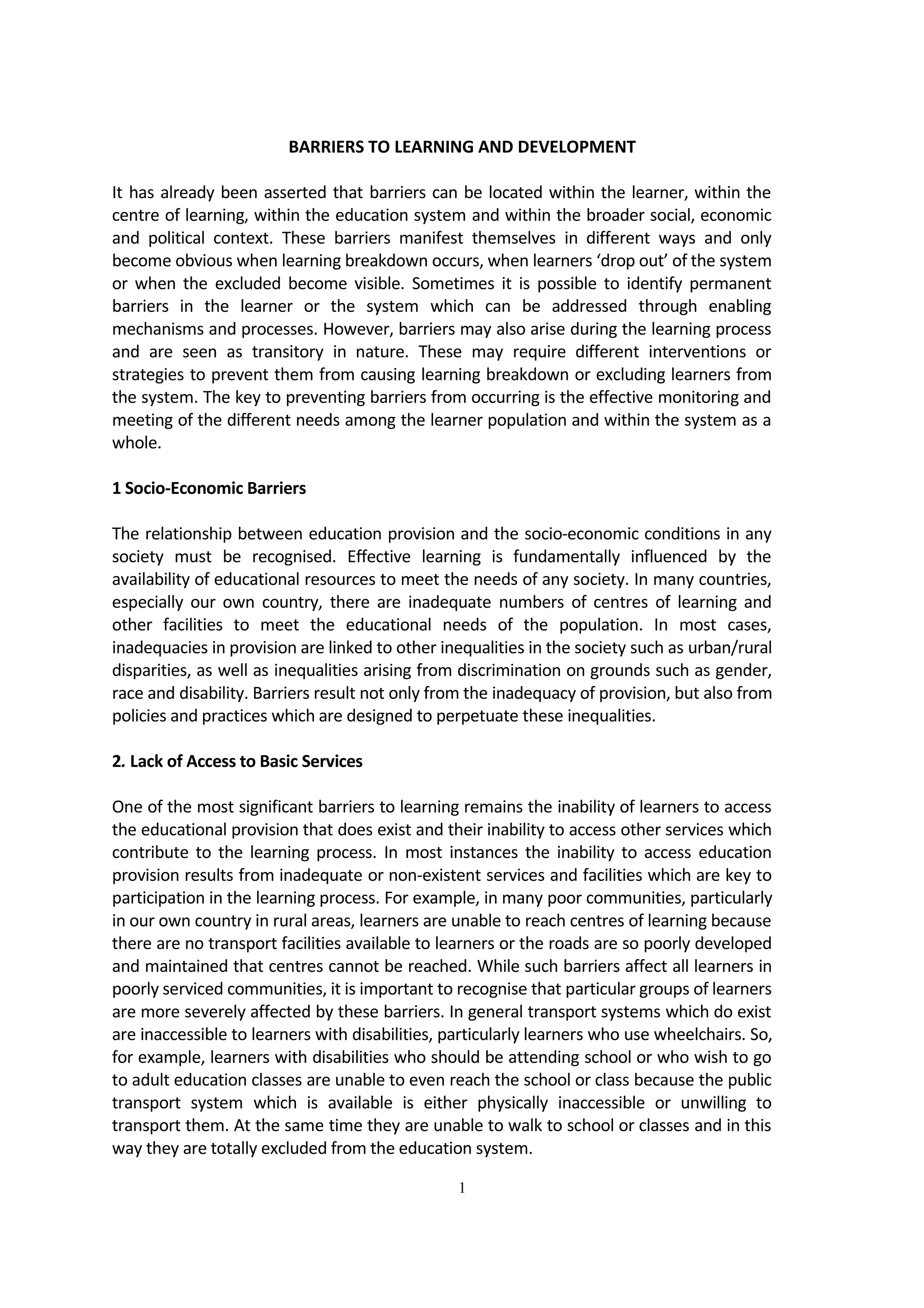 Assignment no 1 the most difficult barriers to effective communication ...