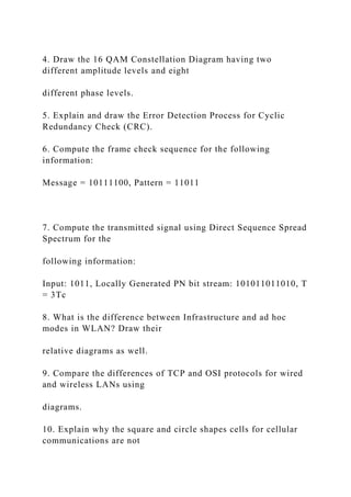 Assignment No 2 1. Convert the binary data 011010” into a.docx