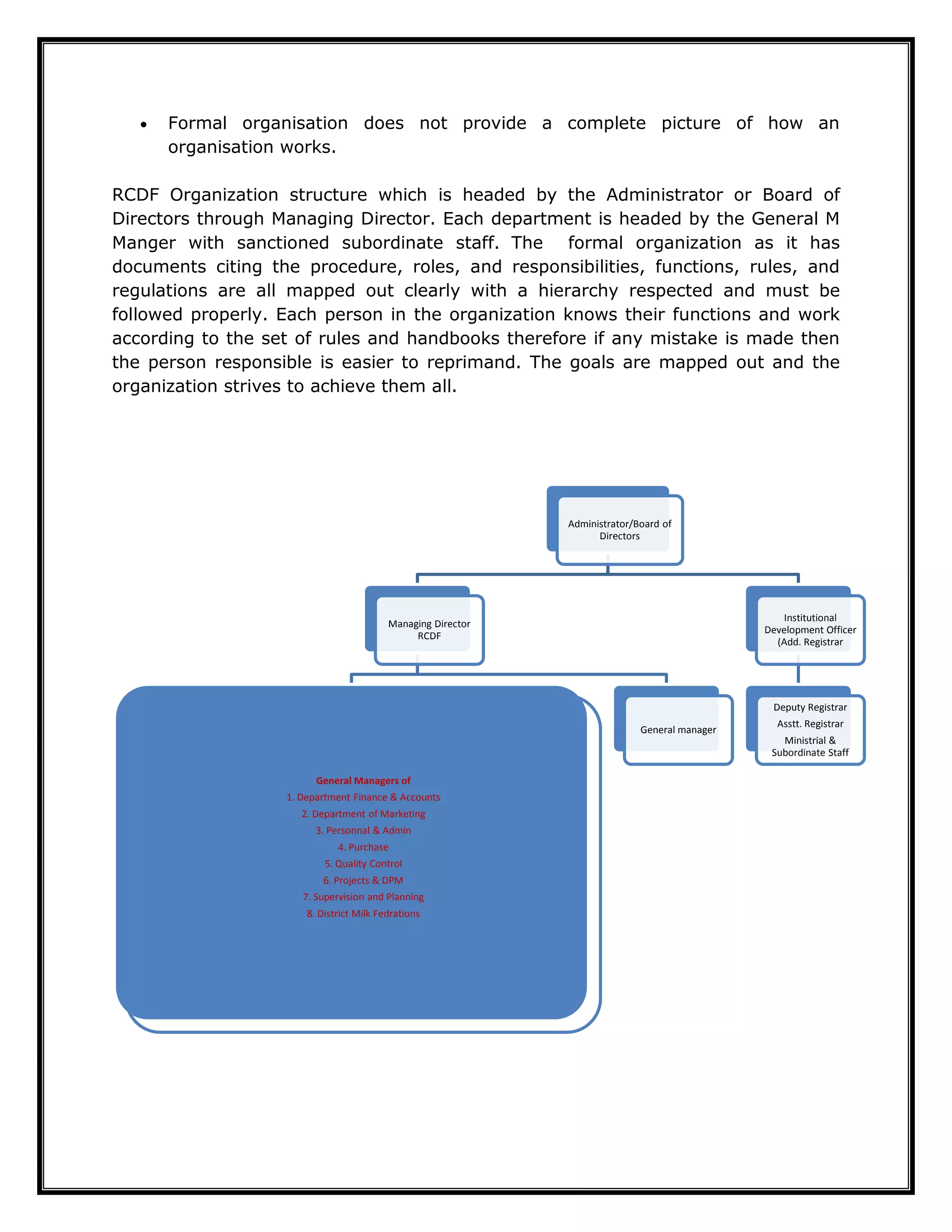 Formal & Informal Organisation structure with example | PDF