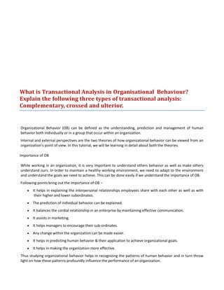 Assignment Organizational Behavior.docx