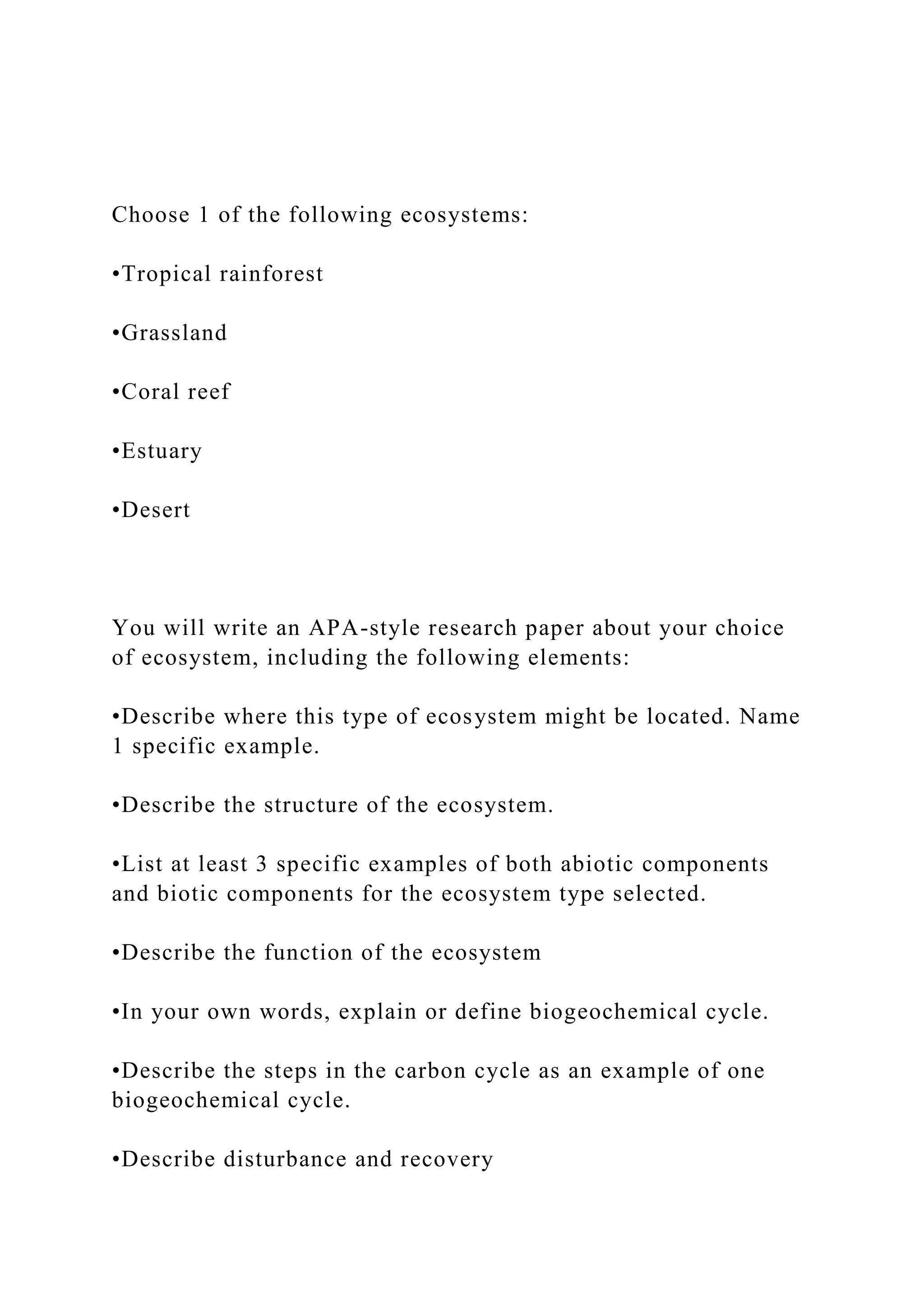 Assignment Objectives Describe abiotic and bioti.docx