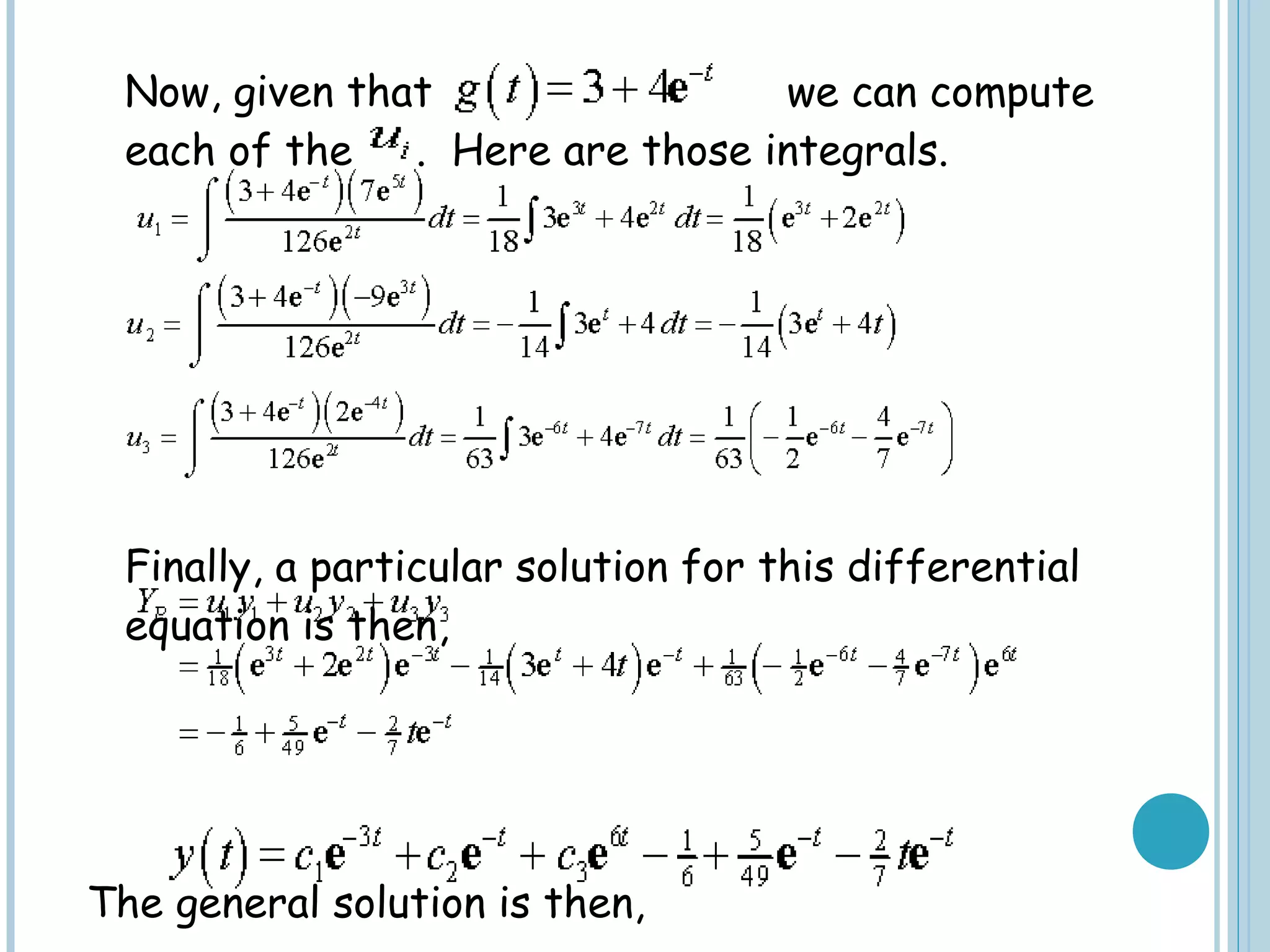 Ordinary Differential Equation | PPT