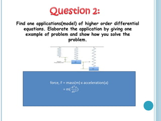 Ordinary Differential Equation | PPT