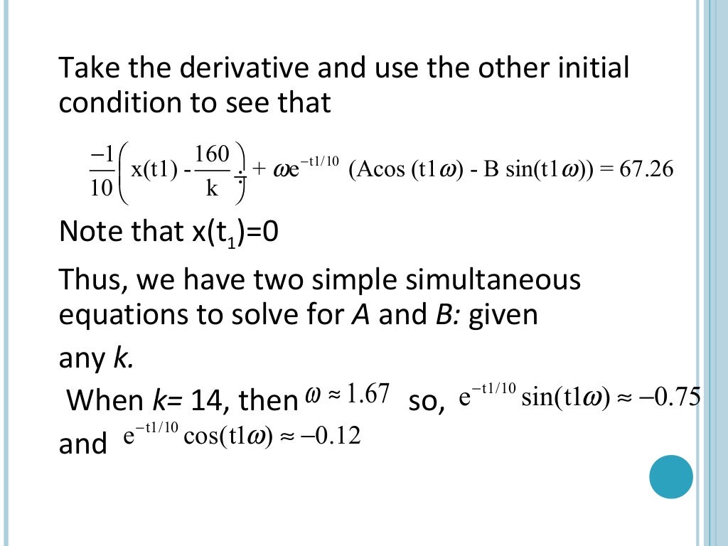 Ordinary Differential Equation