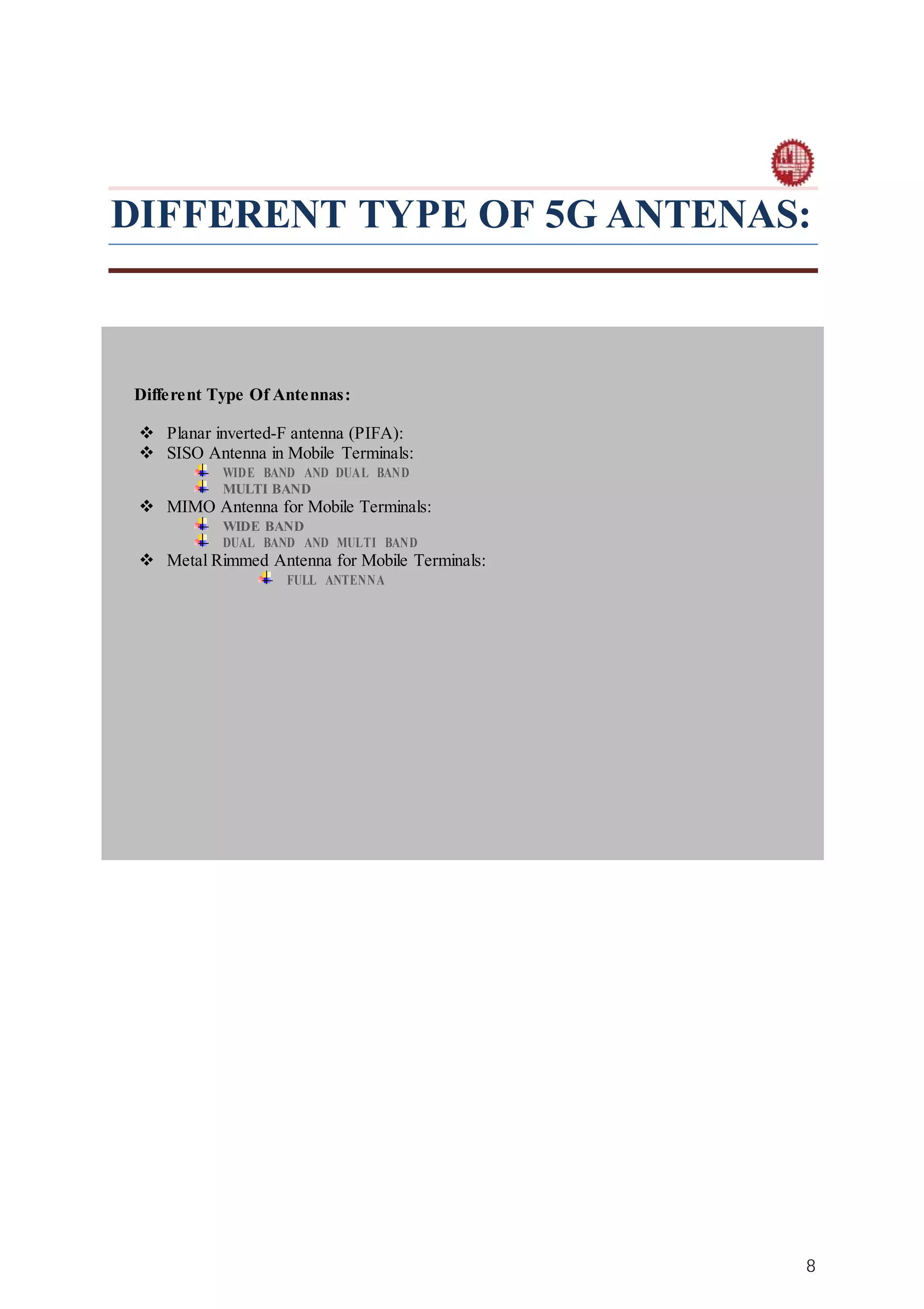 Assignment Of 5G Antenna Design Technique | PDF | Internet | Computing