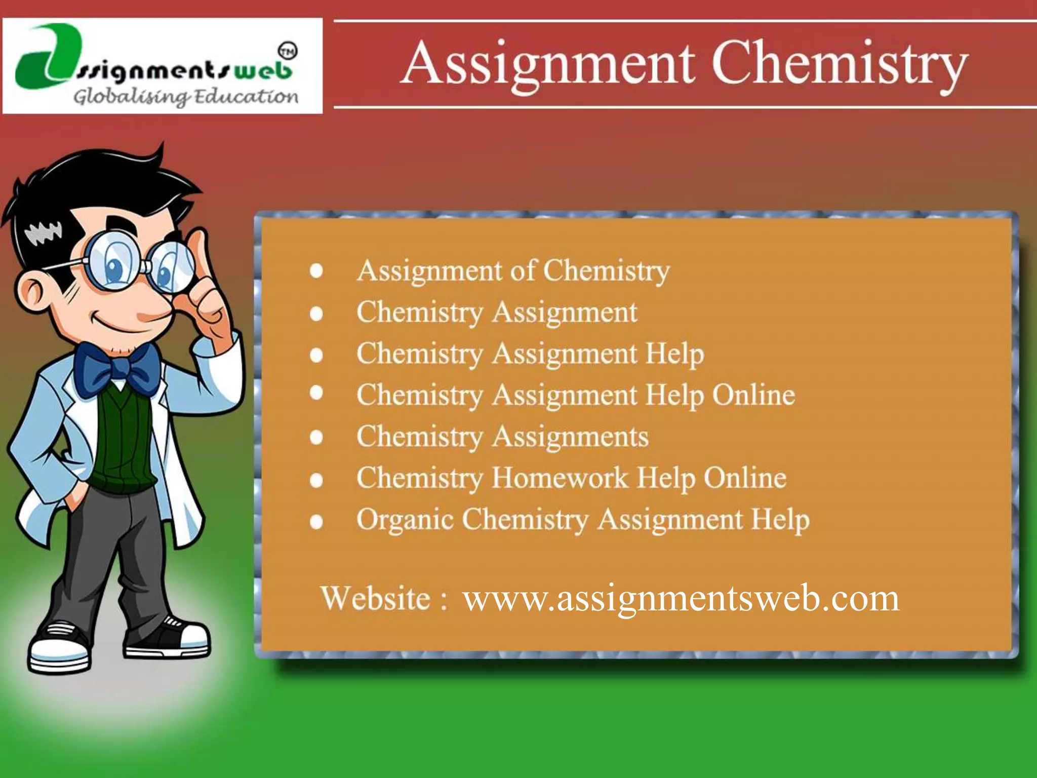 Assignment of chemistry | PPTX