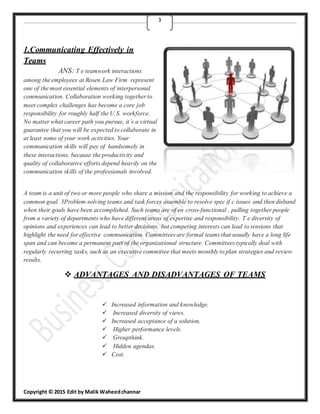 Mastering team skills | DOCX