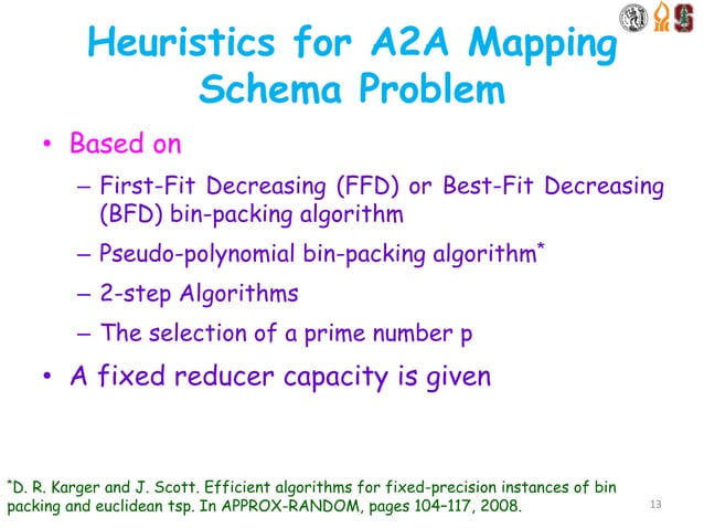 Assignment of Different-Sized Inputs in MapReduce | PPT
