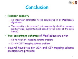 Assignment of Different-Sized Inputs in MapReduce | PPT