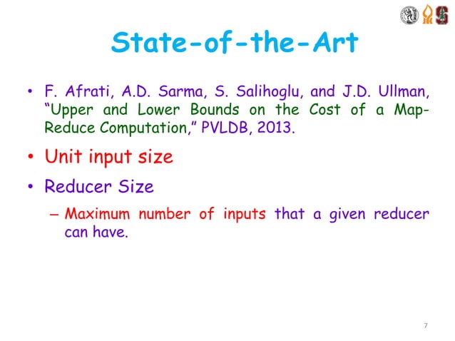 Assignment of Different-Sized Inputs in MapReduce | PPT