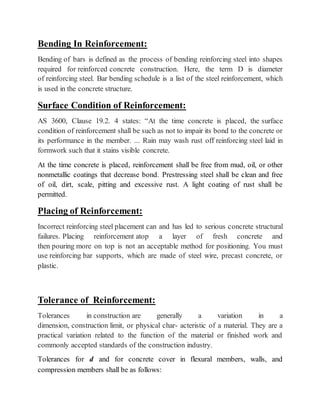 Details of REINFORCEMENT Summary | DOCX