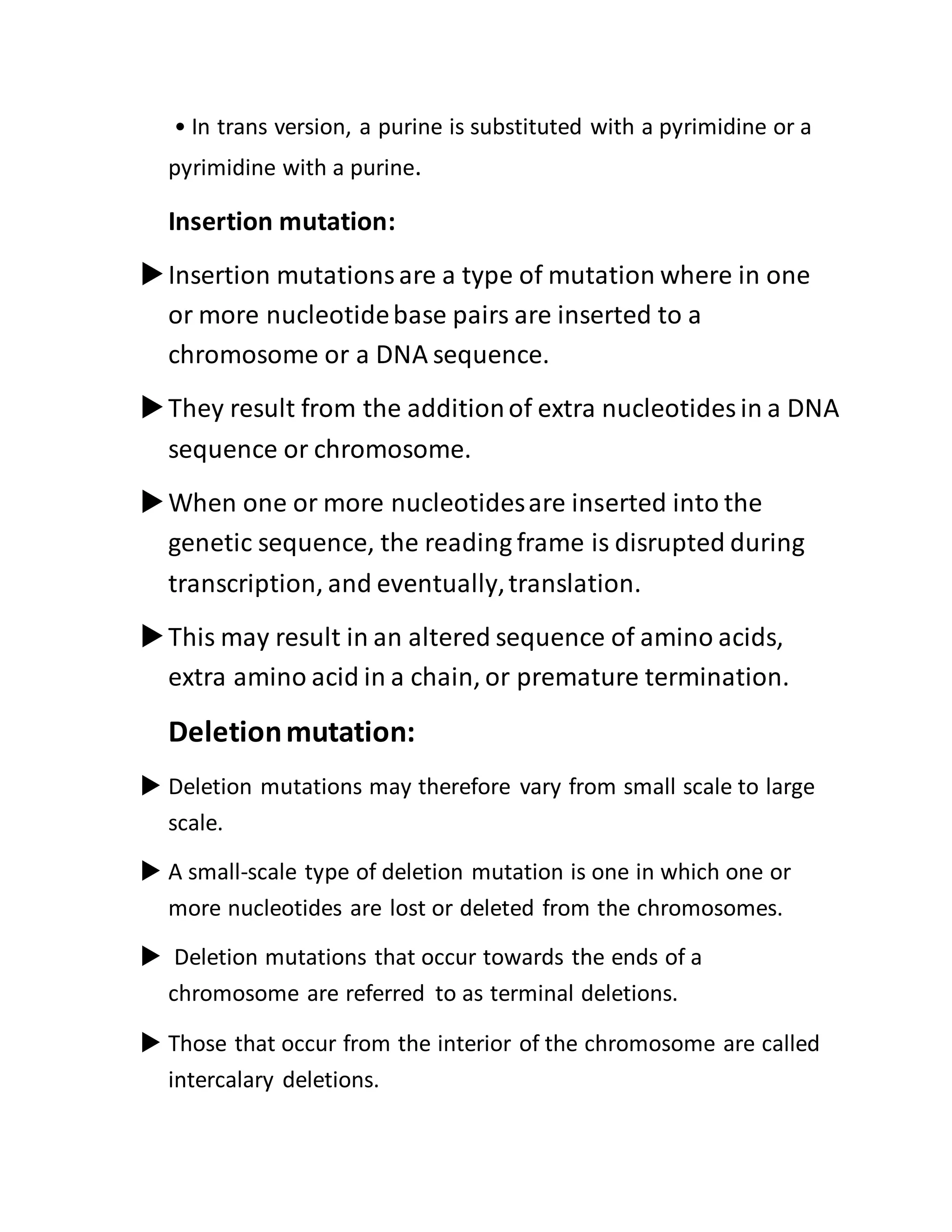 MUTATION TOPIC of geneticsii | PDF