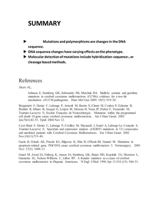 MUTATION TOPIC of geneticsii | DOCX