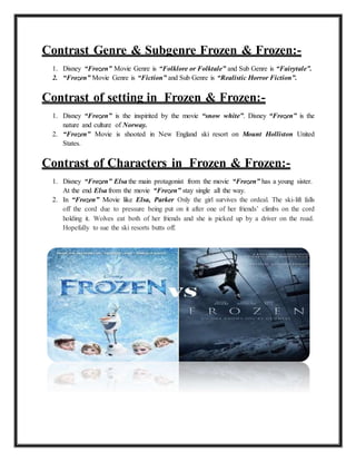 Assignment of genre analysis movies | DOCX