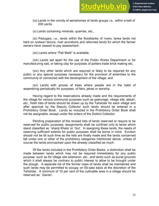 ASSIGNMENT OF GOVERNM ENT LANDS Land Cell 2 ASSIGNMENT OF GOVERNMENT ...