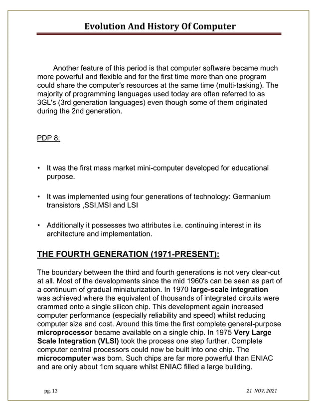 Assignment of History of Computer(F21-1872).pdf | Computing | Technology & Computing
