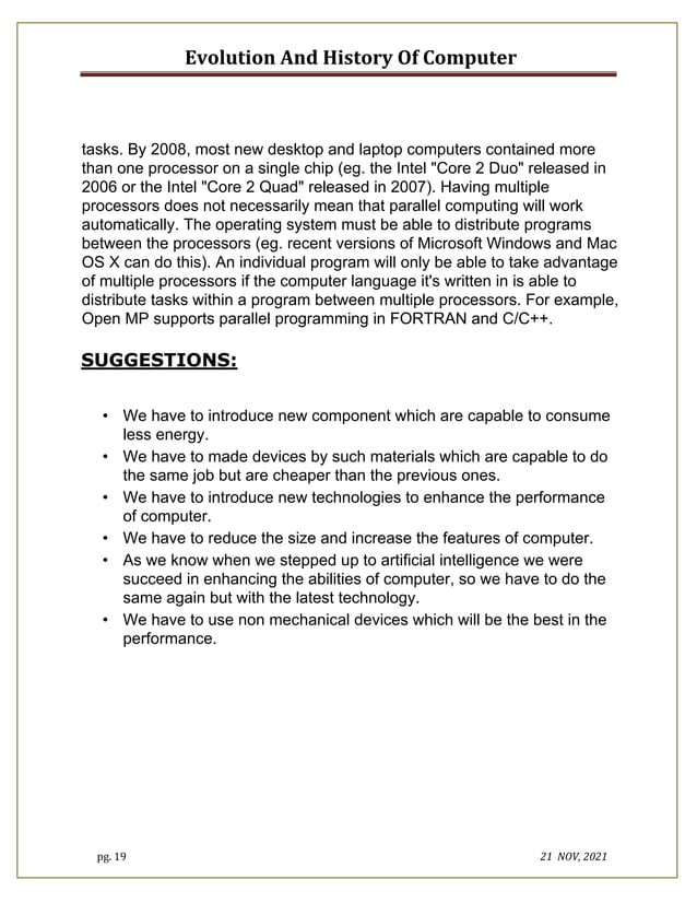 Assignment of History of Computer(F21-1872).pdf | Computing | Technology & Computing