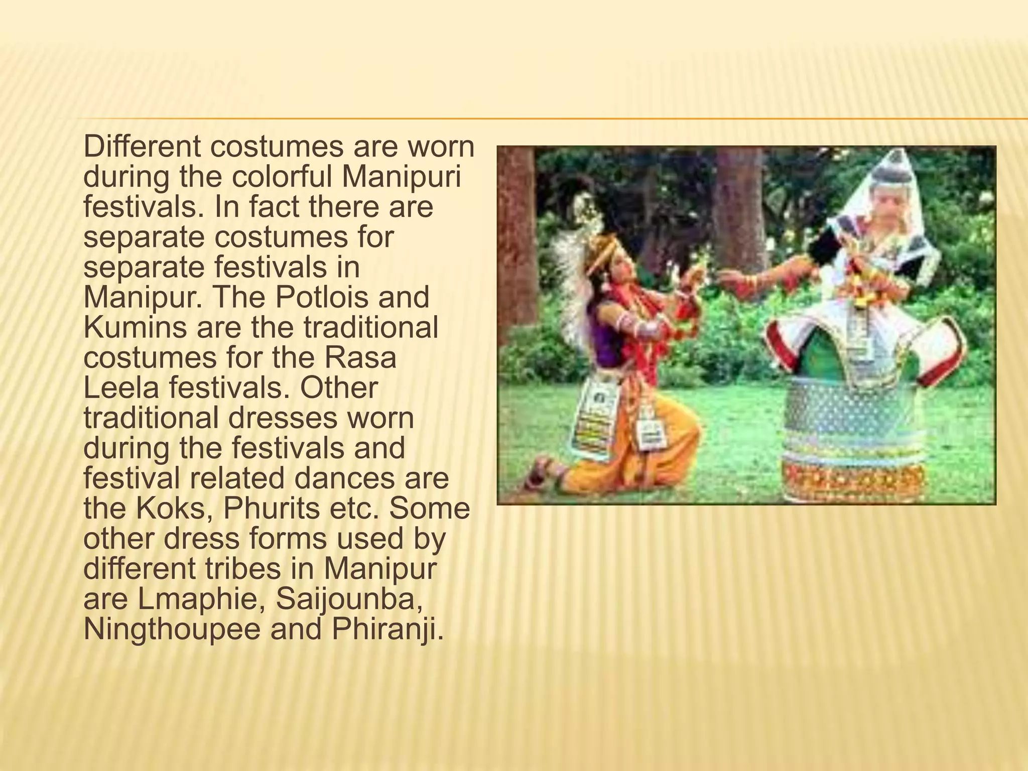 Costumes of Sikkim & manipur | PPTX