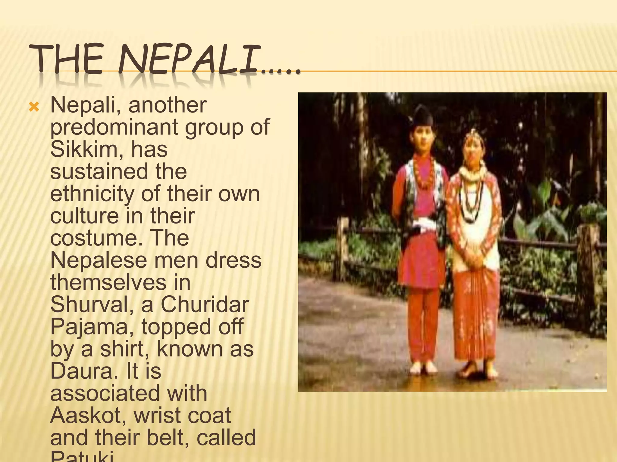Costumes of Sikkim & manipur | PPTX