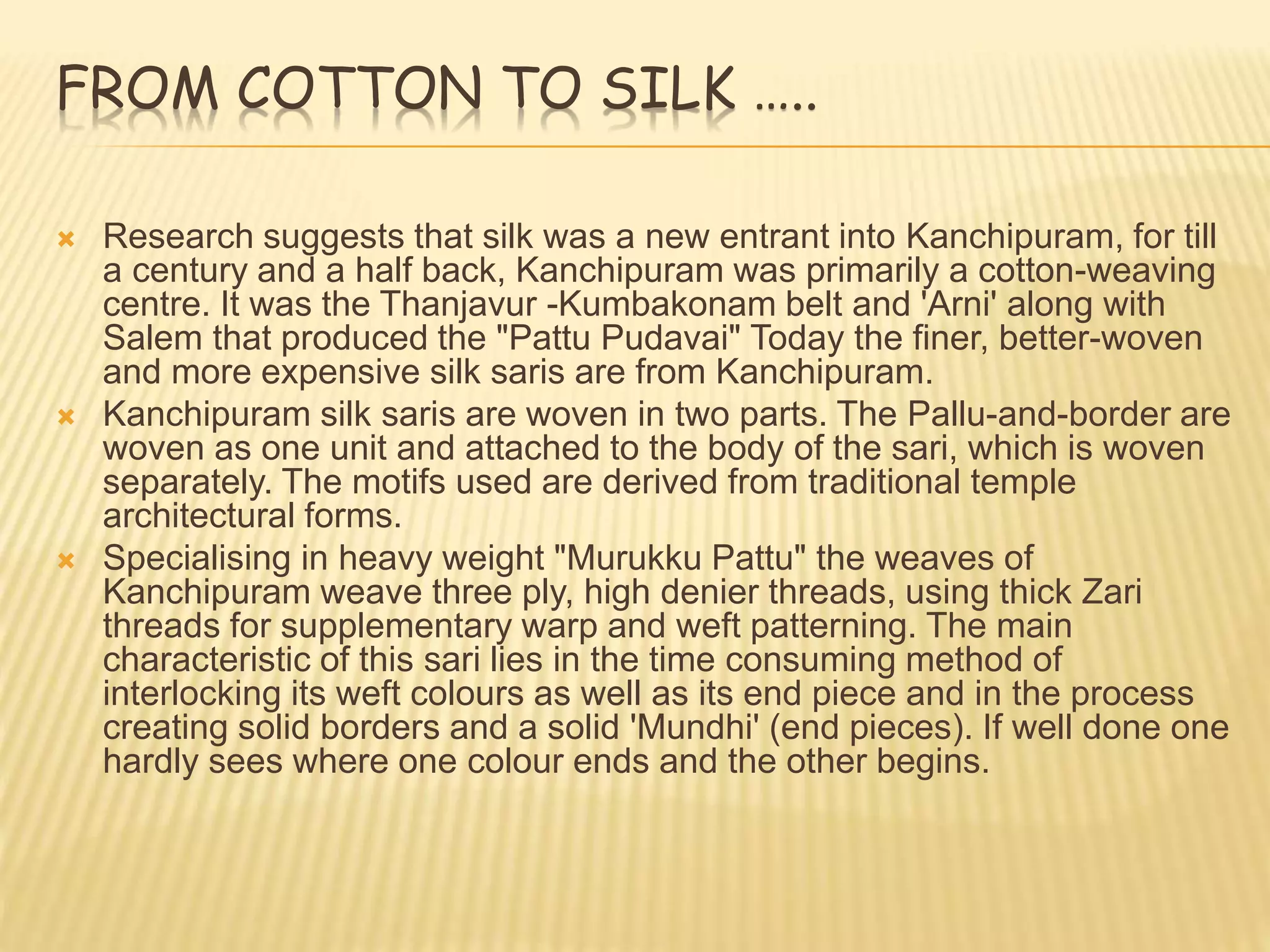 Costumes & textiles of Tamil Nadu | PPTX