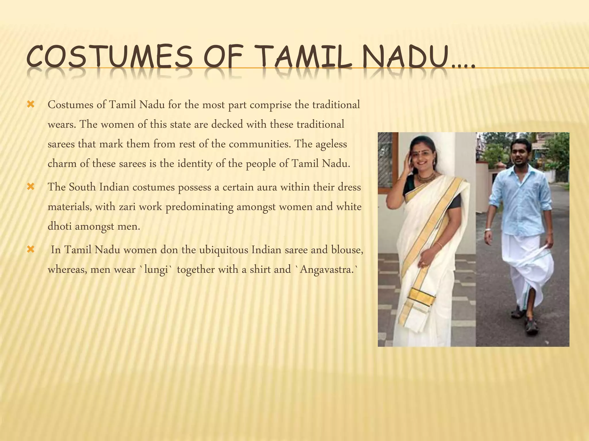 Costumes & textiles of Tamil Nadu | PPTX