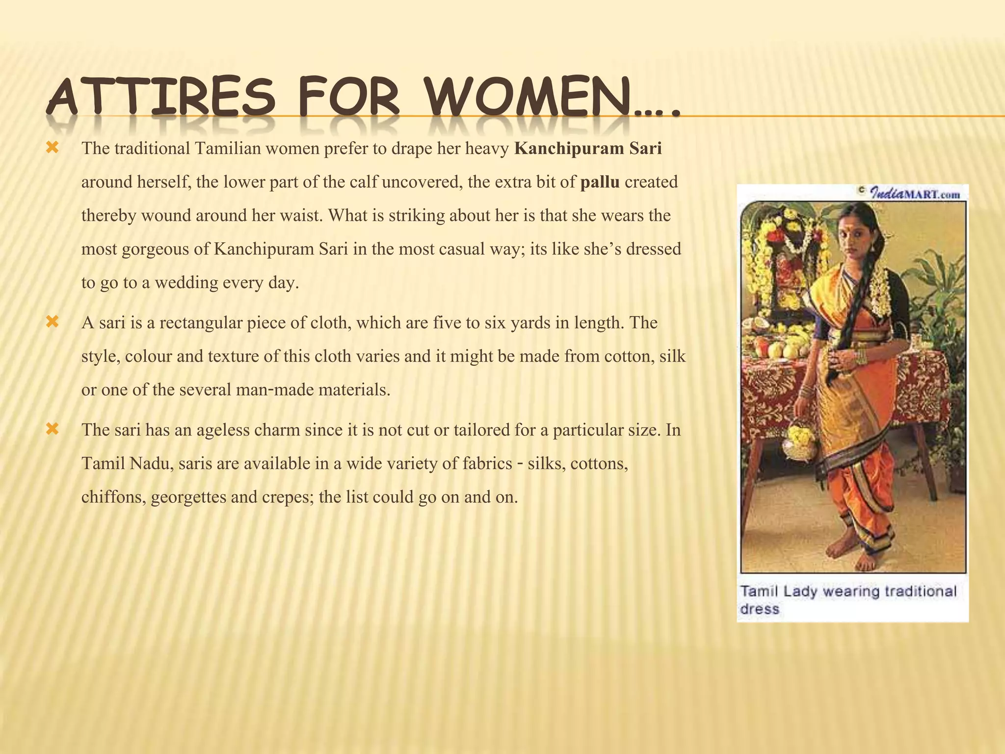 Costumes & textiles of Tamil Nadu | PPTX