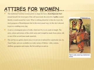 Costumes & textiles of Tamil Nadu | PPTX