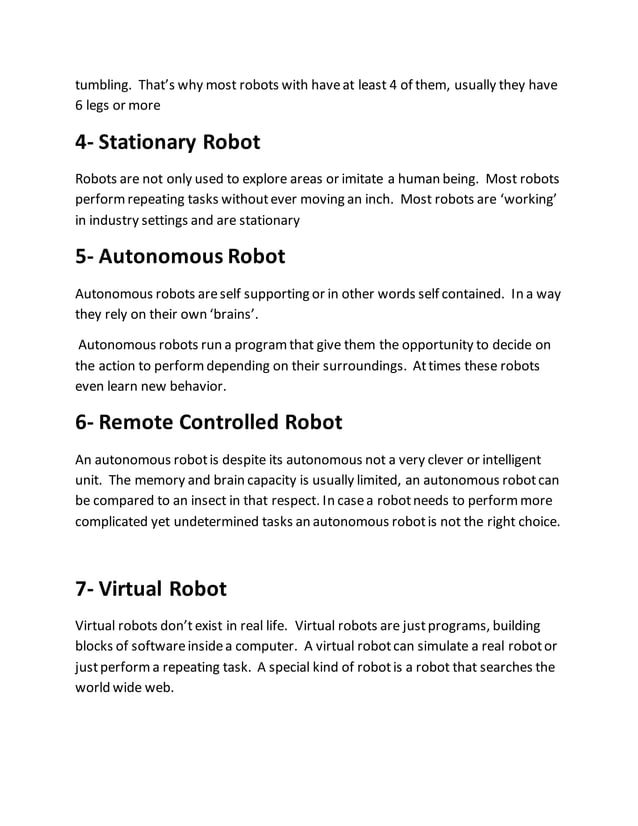 Assignment of ict robotics | PDF
