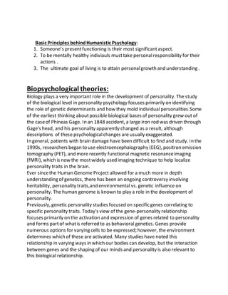 Assignment of Personality Psychology | DOCX