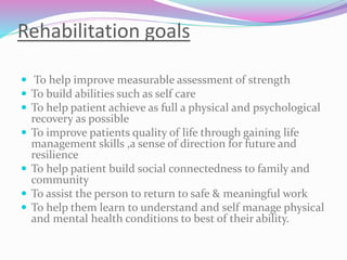 Assignment of rehabilitation | PPTX