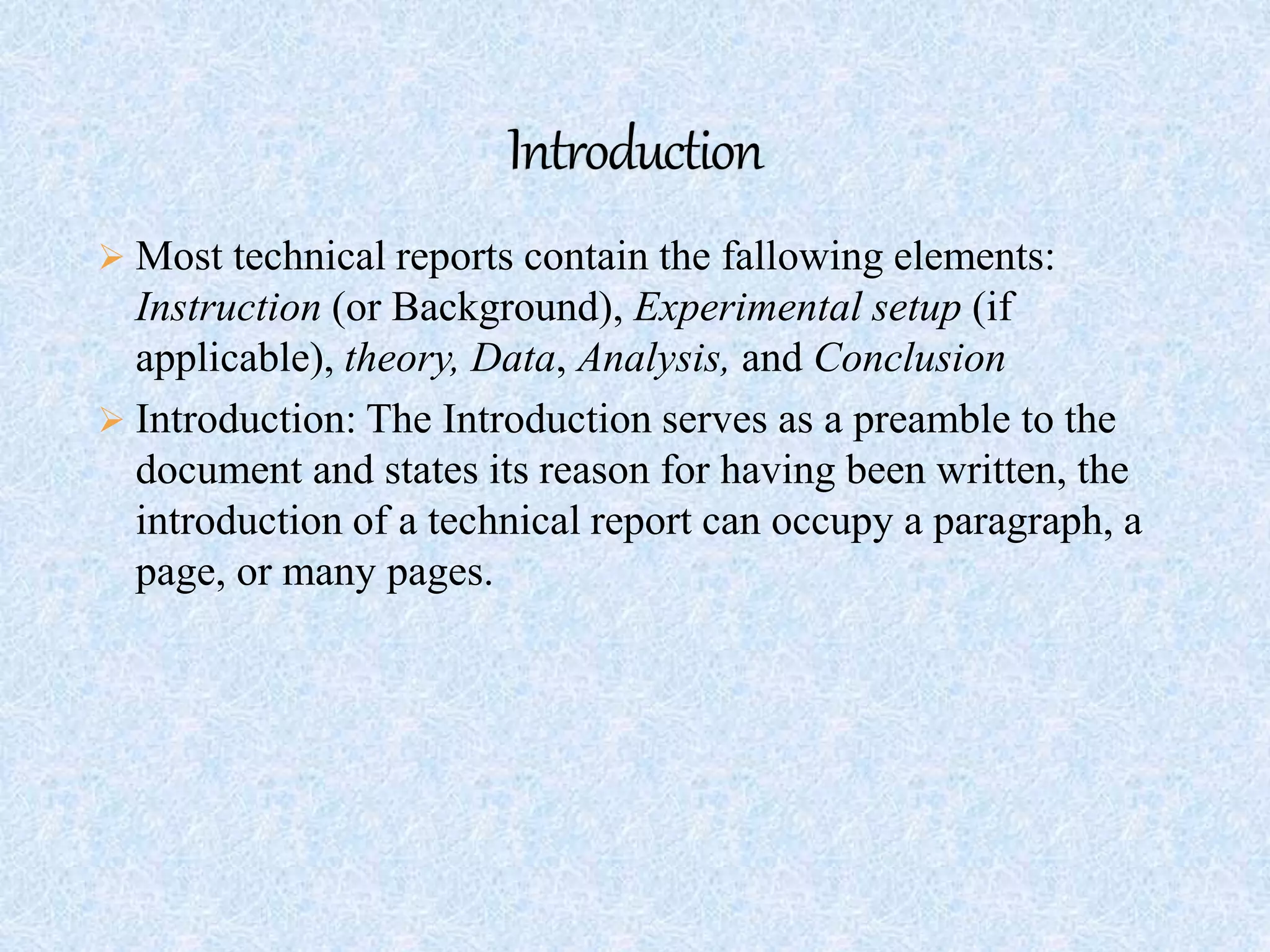 Reports and it's Types of Reports, Technical Reports and Progress ...