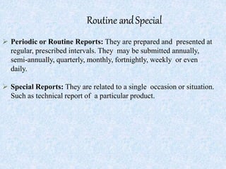 Reports and it's Types of Reports, Technical Reports and Progress ...
