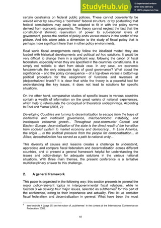 Assignment Of Responsibilities And Fiscal Federalism | PDF