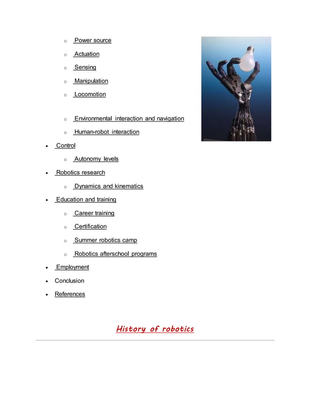 Assignment of Robotics | DOCX