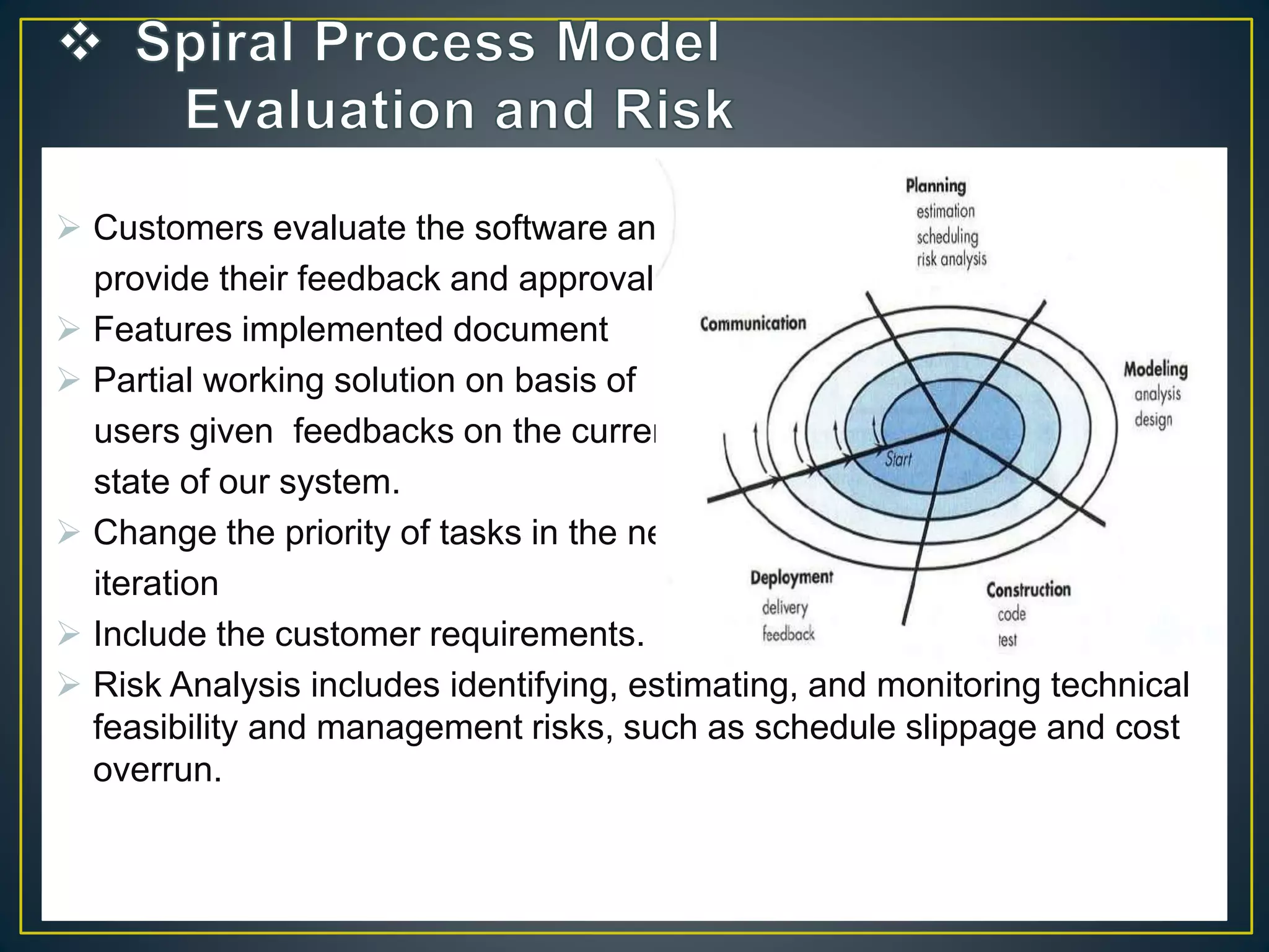 software engineering (spiral process model) | PPTX