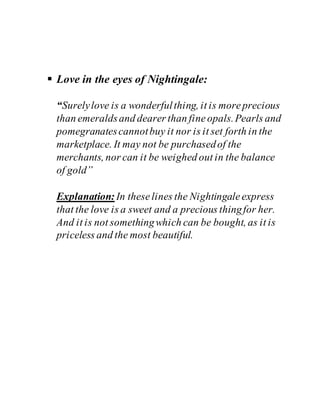 Oscar Wilde as writer and The Nightingale and the Rose text analysis | DOCX