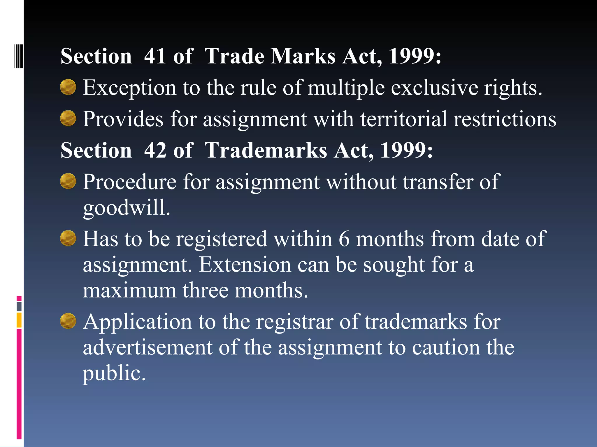 Assignment of trademarks | PPT