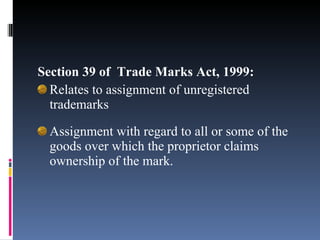 Assignment of trademarks | PPT