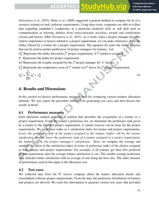 Assignment Of Trainees To Software Project Requirements A Stable Matching Based Approach | PDF