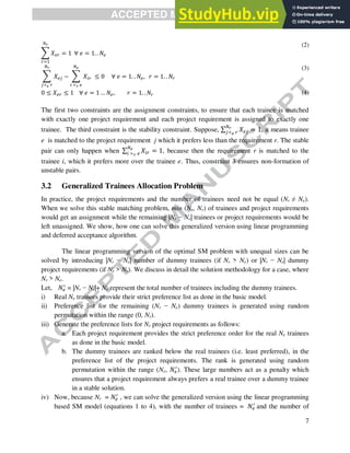 Assignment Of Trainees To Software Project Requirements A Stable ...