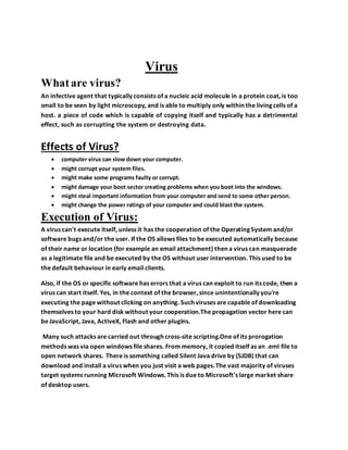Assignment of virus | DOCX