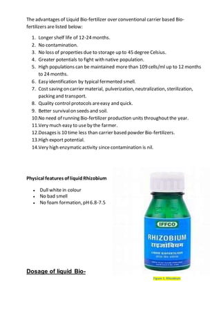 Assignment on biofertilizers, | DOCX