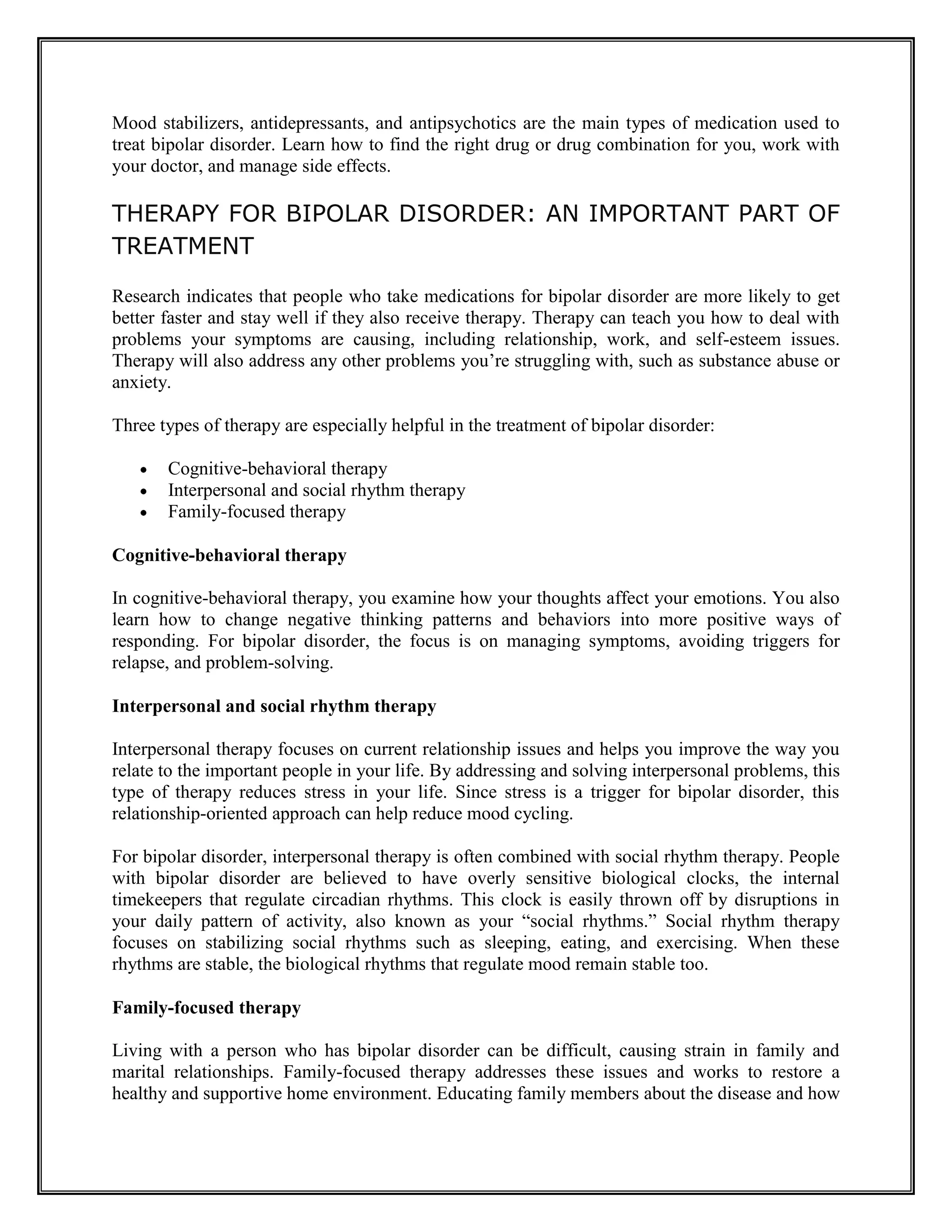 Assignment on bipolar disorder | DOCX