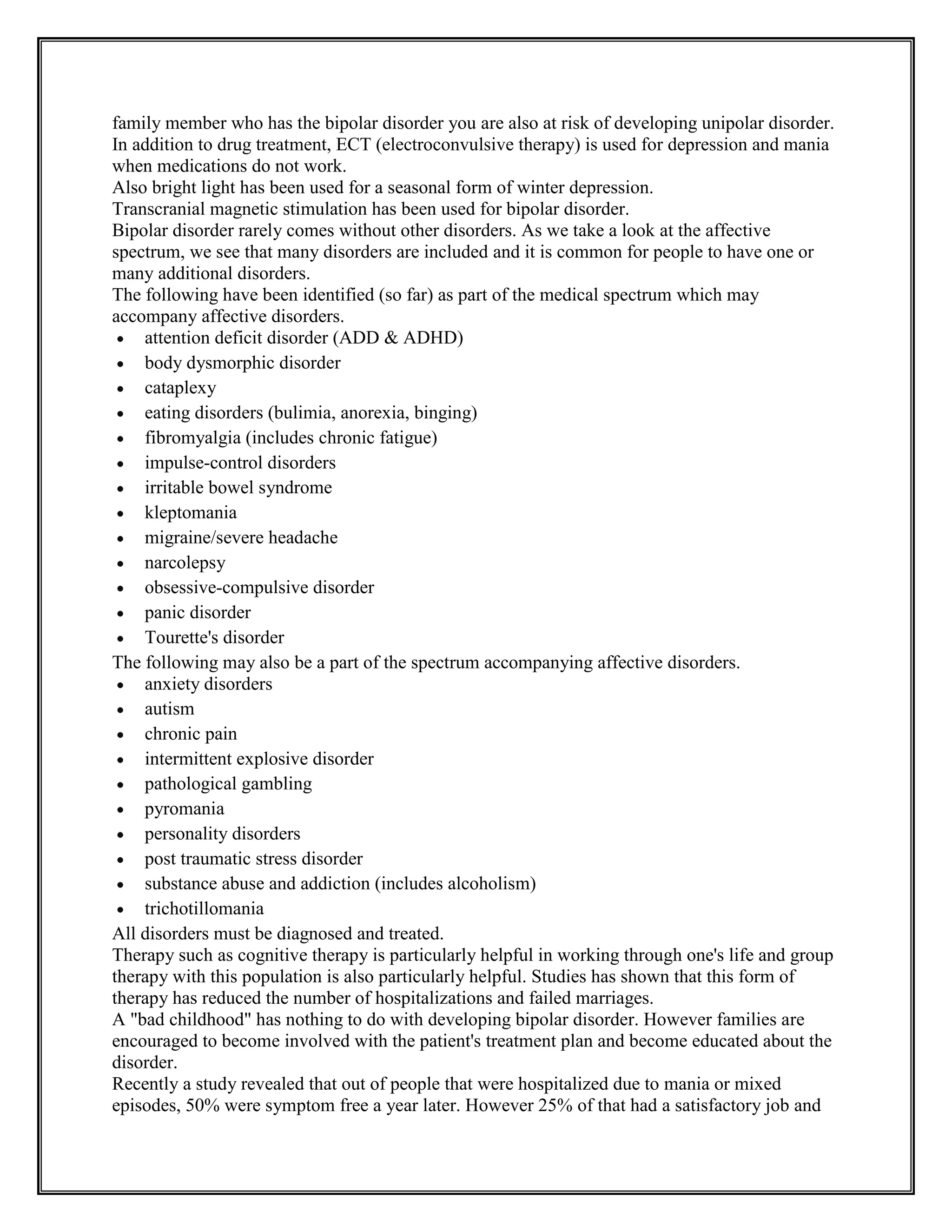 Assignment on bipolar disorder | DOCX