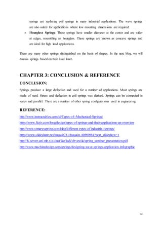 Use of Springs in Different Machine & Parts | DOCX | Physics | Science