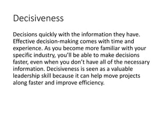 Business leadership skills | PPTX