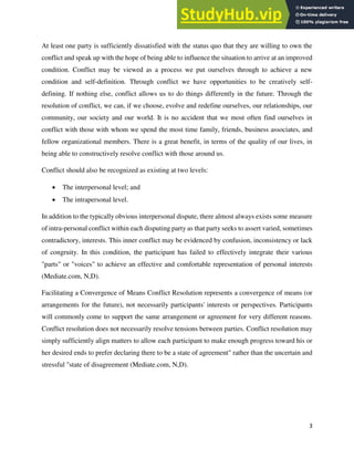 Assignment on Conflict Management Studies.pdf | War and Conflicts