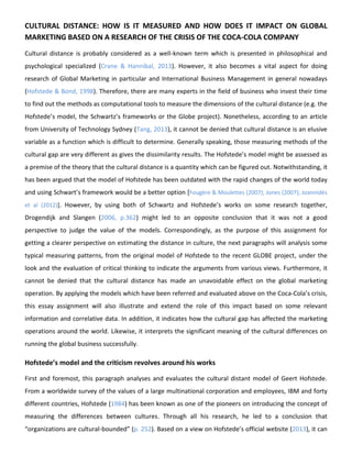 CULTURAL DISTANCE: HOW IS IT MEASURED AND HOW DOES IT IMPACT ON GLOBAL ...