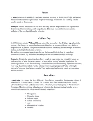 Assignment on culture | PDF